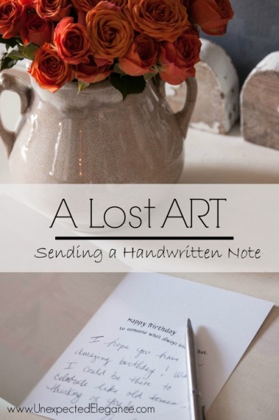 A Lost Art Sending a Handwritten Note