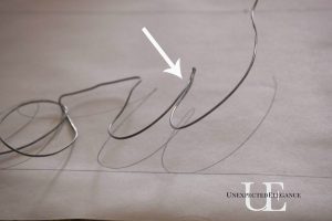 Anthro Knock-Off: Wire Script Sculpture