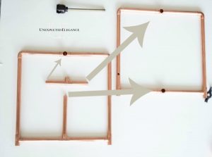 DIY Copper Table Lamp and LED Power Light