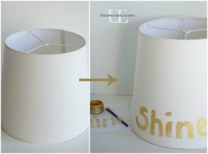 DIY Copper Table Lamp and LED Power Light