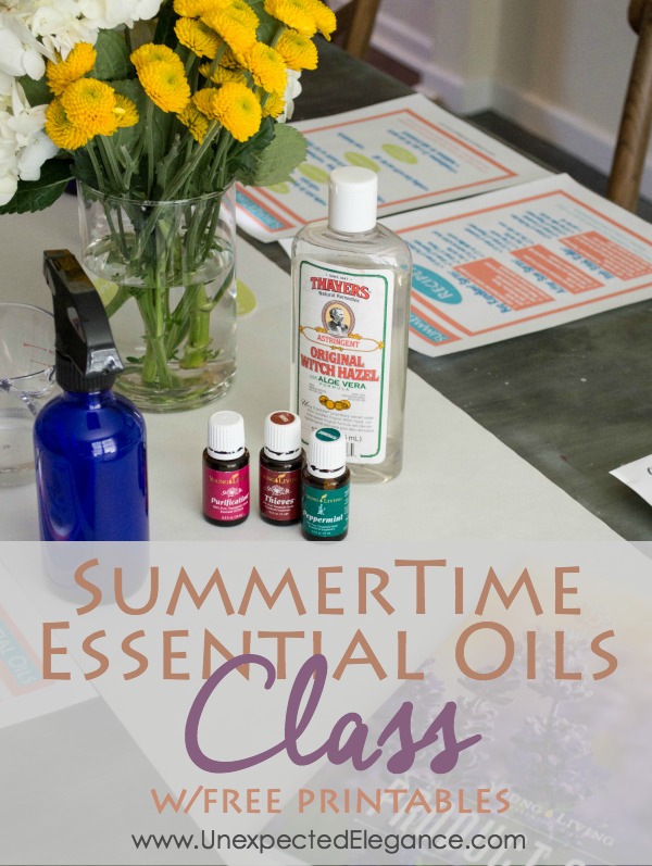 Summertime Essential Oils Class