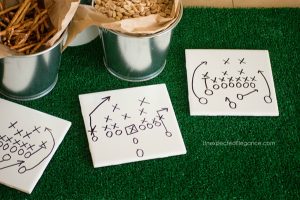Easy Super Bowl Party Decor | 2 Minute Football Play Hot Pad