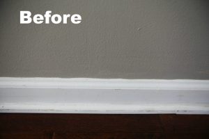 Fast and EASY Way to Paint Baseboards (on hard surfaces)