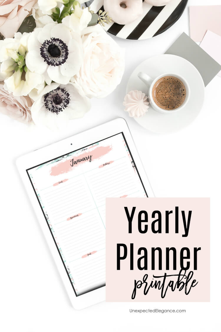 Free Yearly Planner Printable