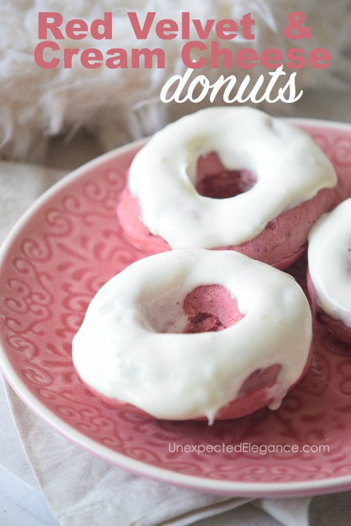 Red Velvet Cream Cheese Donuts