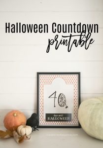 Halloween Countdown Printable