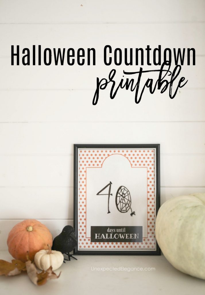 Halloween Countdown Printable