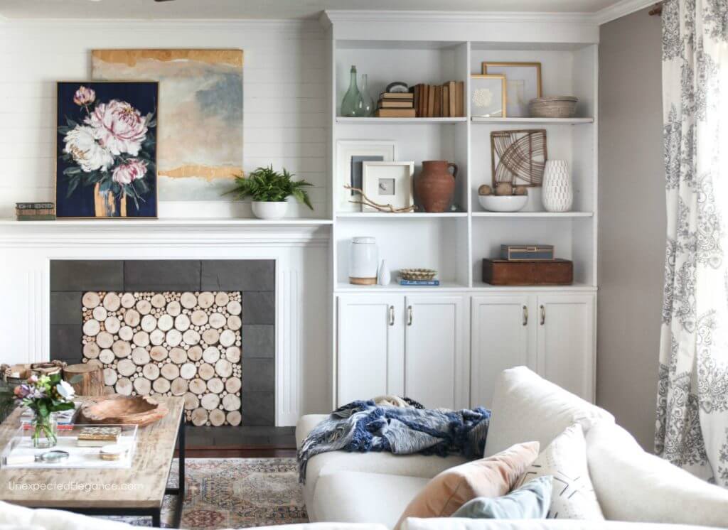 Spring Living Room Touches and Living Room Update