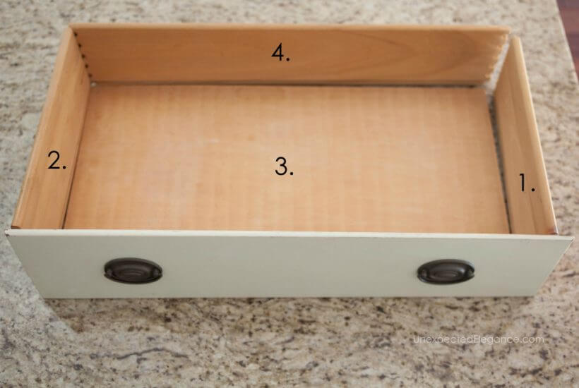 Order of drawer assembly